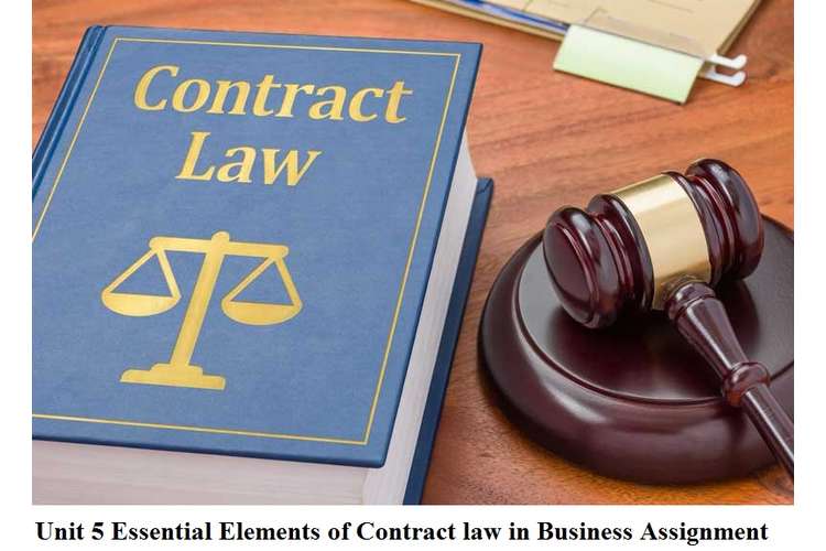 Unit 5 Essential Elements Contract Law Business Assignment
